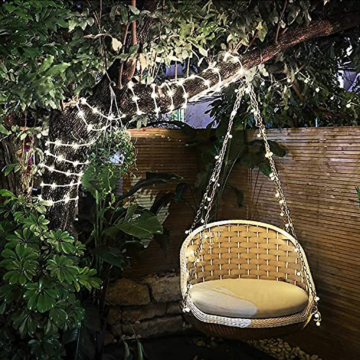 Solar Rope Lights, 2 Pack 8 Modes Solar Rope Lights Outdoor Waterproof IP65 with 100 LED, 40 Feet Solar Tube Lights for Poolside, Garden, Fence, Walkway (Cold Light)