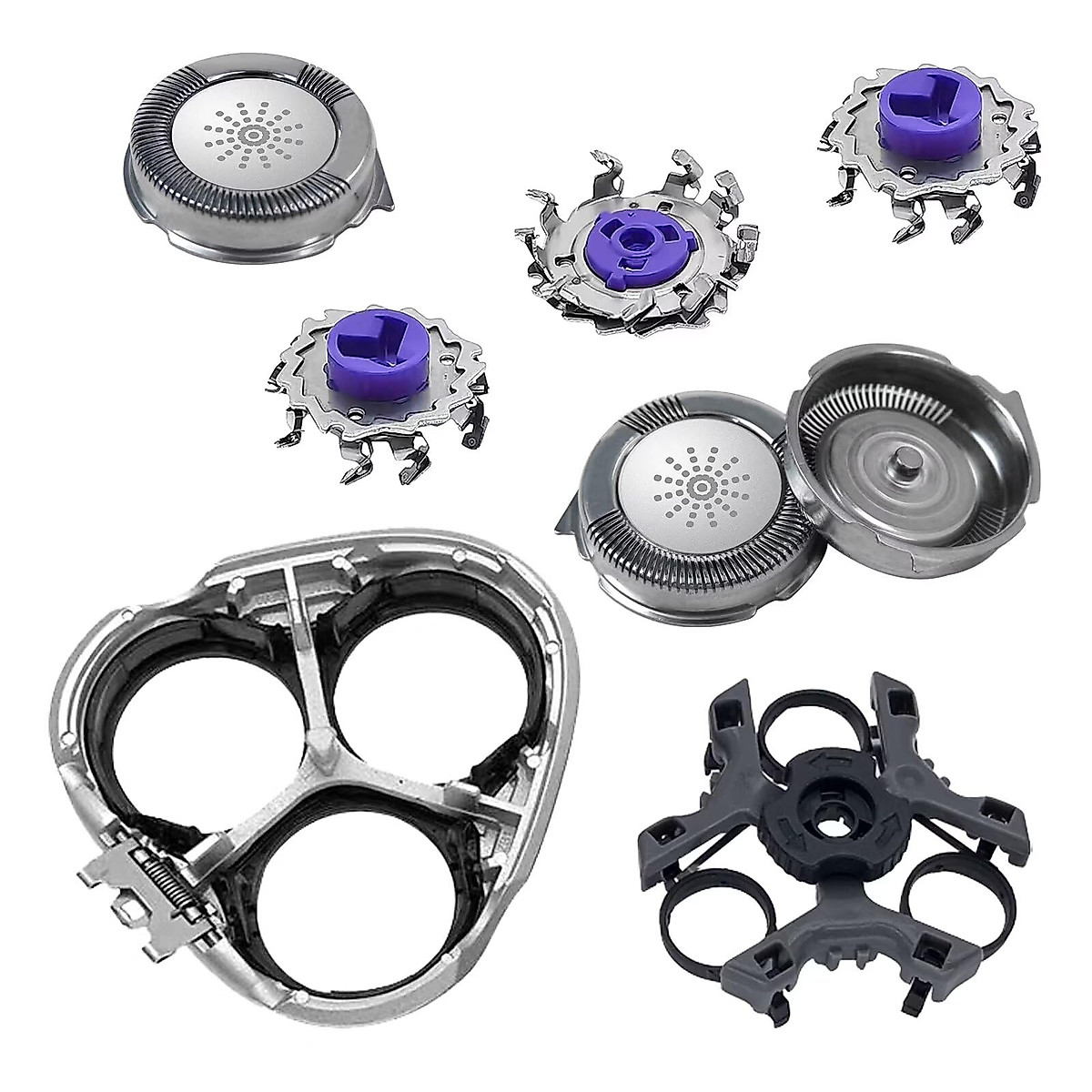 Full Set of Replacement Shaver Head for Philips Norelco AT830, AT875, AT880, AT895, AT920, AT921, AT940, PT870, PT920, PT925