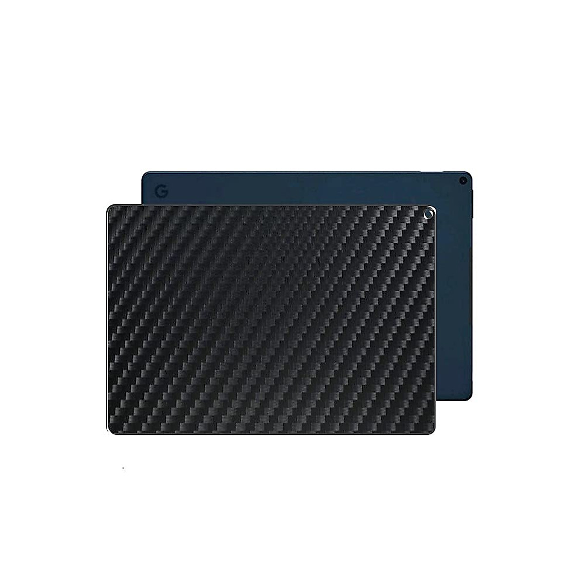 [2 Pack] Synvy Back Protector Film, Compatible with Google Pixel Slate 12.3" Black Carbon TPU Guard Skin Sticker [ Not Front Tempered Glass Screen Protectors ]