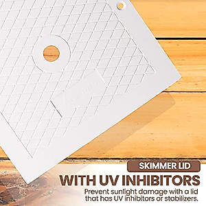 (2-Pack) The Exact 10'' Skimmer Lid Replacement | Compatible with Hayward SPX1082E, SP082, 1083, 1084,1085, and SP1086 | Made of Heavy-Duty Plastic and Fits Perfect Like A Glove