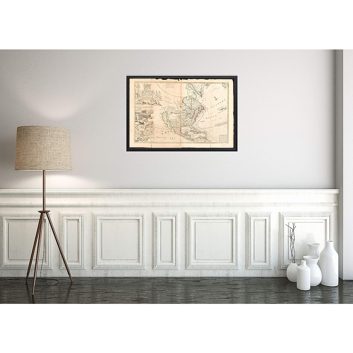 1715 Map| This map of North America, according to ye newest and most exact observations is