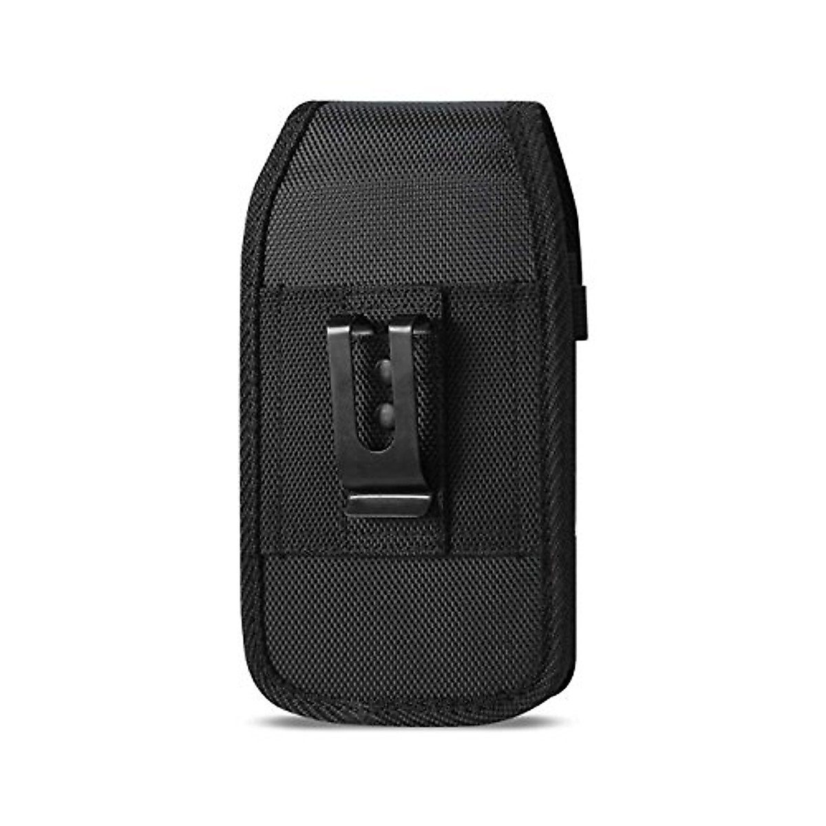 Reiko Vertical Rugged Pouch with Z Lid Pattern in Black (5.8X3.2X0.7 Inches)