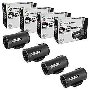 LD Compatible Toner Cartridge Replacement for Dell 593-BBML F9G3N (Black, 4-Pack)