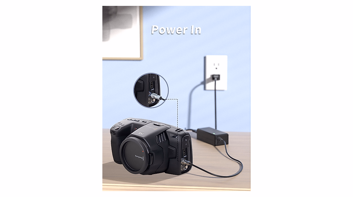 AC Charger for Blackmagic Pocket Cinema Camera 4K, 6K, 6K Pro, 6K G2 ...