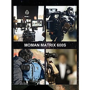 Wireless Video Transmission System, MOMAN Matrix 600S, SDI and HDMI Transmitter and Receiver for Blackmagic BMPCC Camera Atomos Ninja v with 600ft Range, Inbuilt Antennas Zero Noise, 0.08s Latency