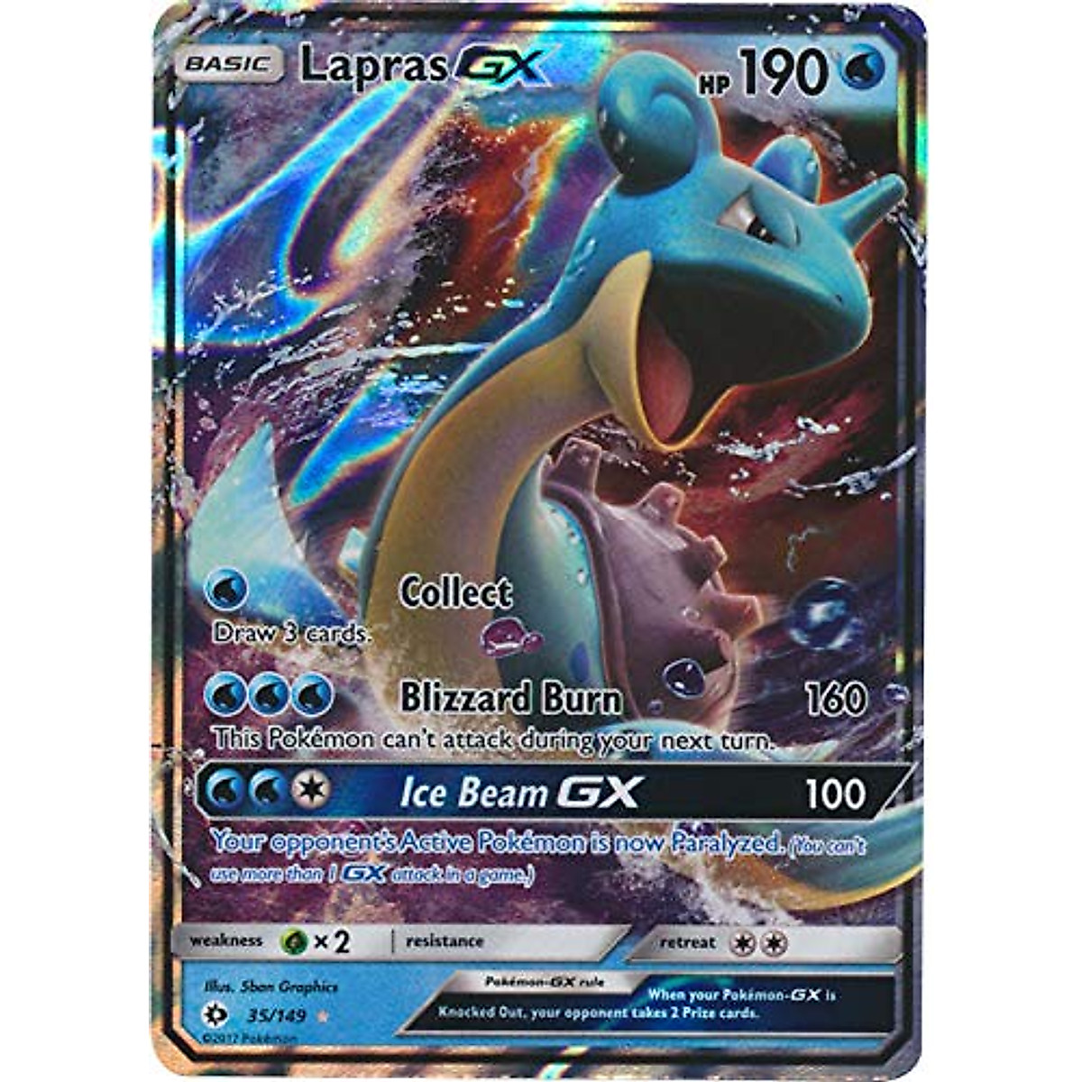 Lapras GX - 35/149 - Ultra Rare