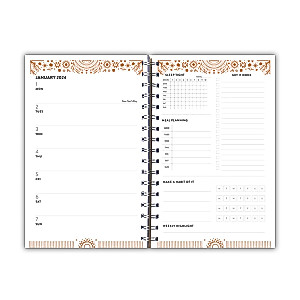 Goal Getter 2024 Weekly & Monthly Planner, 16-Month Lifestyle Planner: September 2023 - December 2024, 9" x 6" - Here and Now