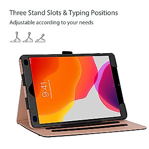 ProCase for iPad 10.2 Inch Case 2021 9th Generation/2020 8th Generation/2019 7th Generation iPad Case, Leather Vintage Stand Folio Cover Protective Case for 10.2" iPad 9th Gen/8th Gen/7th Gen -Black