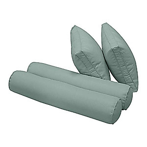 Prolinemax |Cover ONLY| Outdoor Style 1 Crib Piped Trim Daybed Mattress Bolster Pillow Fitted Sheet AD002