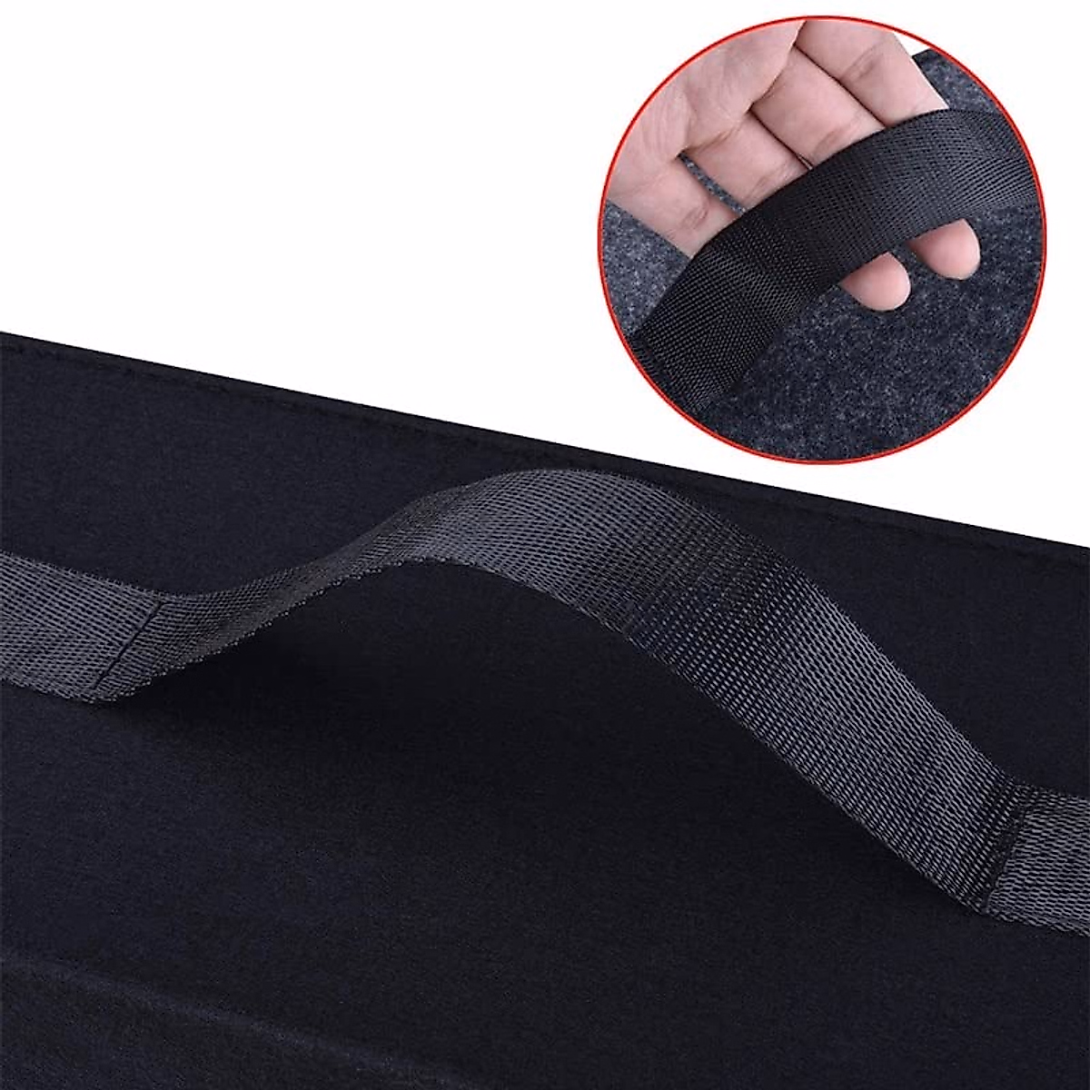 Car Trunk Storage Box Car Storage Box Cargo Box Trunk Bag Storage Organizer Multi-Pocket (Argento 50 * 15.5 * 24cm)