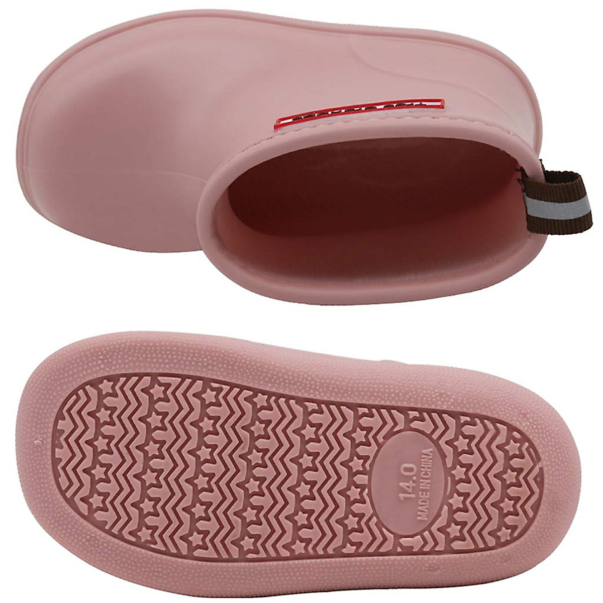 Toddler Rain Boots Baby Rain Boots Short rain boots for toddler Easy-on Lightweight and Waterproof