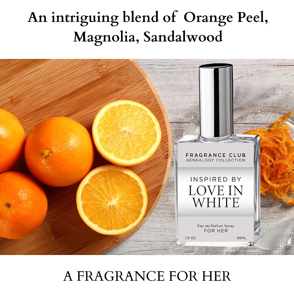 Fragrance Club Genealogy Collection Inspired by Love In White, 1.9 oz. EDP, Womens fragrance. Our version is a sweet, fresh floral fragrance.