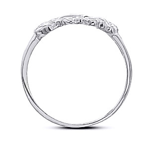 Claddagh Gold Polished .925 Sterling Silver Women's Statement Scorpio Zodiac Ring (Size 9)