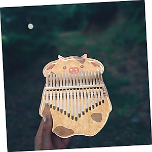 EXCEART 1pc Finger Piano Childs Piano 17 Keys Thumb Clear Thumb Piano Hand Bells Chimes Knock Thumb Pianos Marimbas Instrument African Kalimba Kids Piano Acrylic Percussion Stainless Steel
