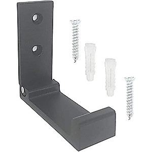 Aluminum Alloy Clothes Hook Coat Rack Single Hook Foldable Wall Mounted on The Wall & Door Black(Set of 3)