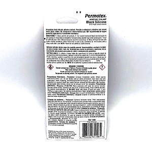 Permatex 81158 Black RTV Silicone Sealant. 3 oz.