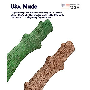 Petstages Dogwood Wood Durable Dog Chew Toys, Real Wood & Mint, 2-Pack, Large