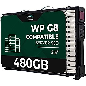 Water Panther 480GB SATA 6Gb/s 2.5" SSD for HPE ProLiant Servers | Enterprise Drive in Gen8/Gen9 Carrier