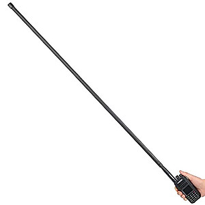 42.5-Inch ABBREE SMA-Male VHF UHF Dual Band 144/430Mhz Foldable Tactical Antenna for Yaesu FT-70DR,FT-2DR,FT-270R TYT Wouxun Ham Two Way Radio