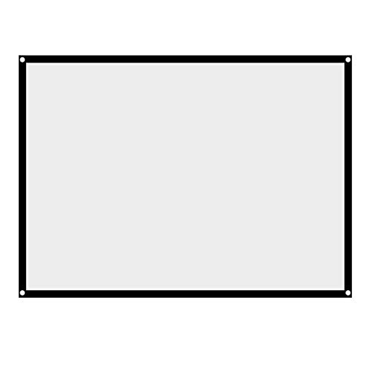 Yosoo Health Gear Portable Projector Screen, Foldable Anti-Crease Projector Movie Screen for Home Outdoor Indoor(100 Inch)