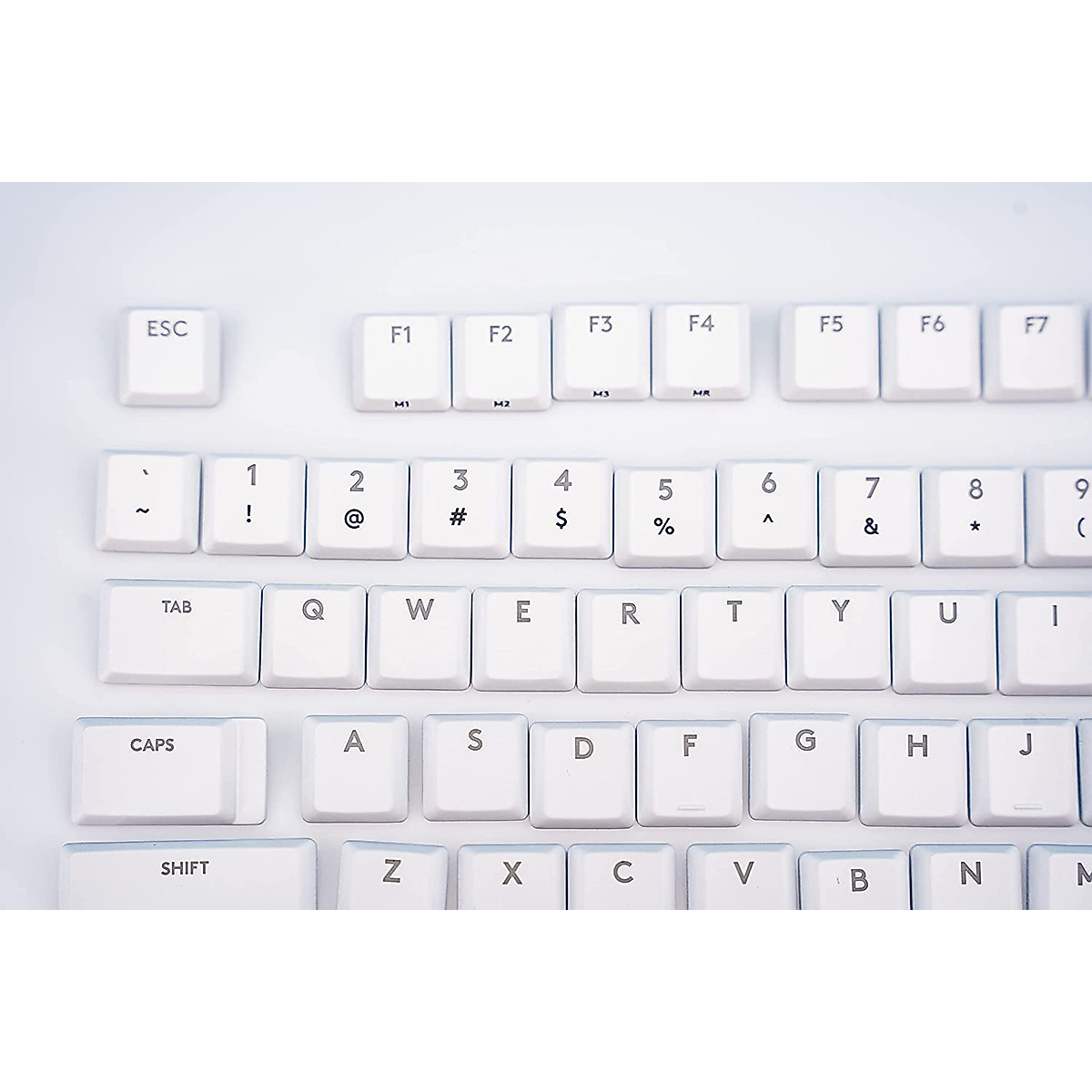 wj forG915 Full Set of 109/87 Keycaps Replacement G915/G913/G815/G813 TKL RGB Gaming Mechanical Keyboard (87 Keys White G915)