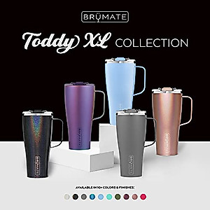BrüMate Toddy XL - 32oz 100% Leak Proof Insulated Coffee Mug with Handle & Lid - Stainless Steel Coffee Travel Mug - Double Walled Coffee Cup (Ice White)
