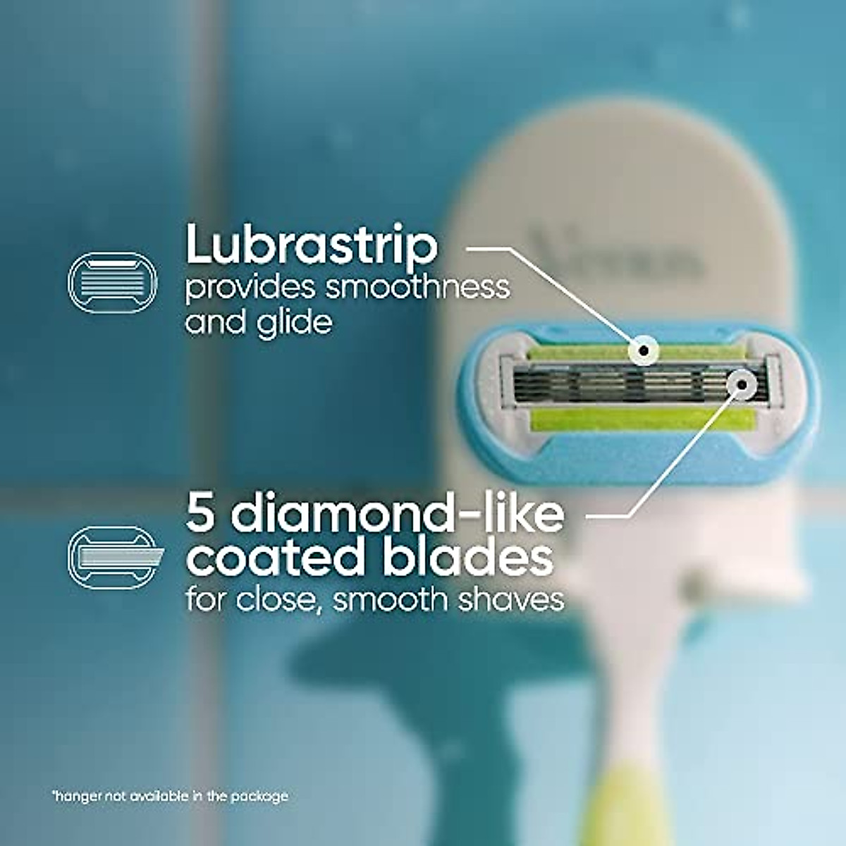 Gillette Venus Womens Razor Blade Refills, Venus Extra Smooth 4 Count and Venus Deluxe Smooth Sensitive 2 Count, 6 Total Refills