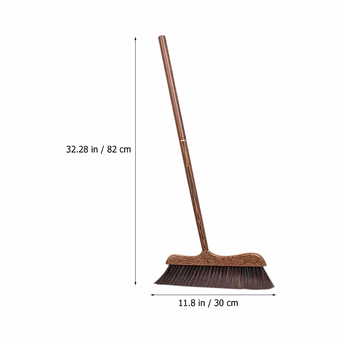 UNOMOR Handmade Soft Wood Broom - Long Handle Broom for Dust Removal, Kitchen Cleaning Sidewalk, Patio, Courtyard, Bathtub, and Floor Brush