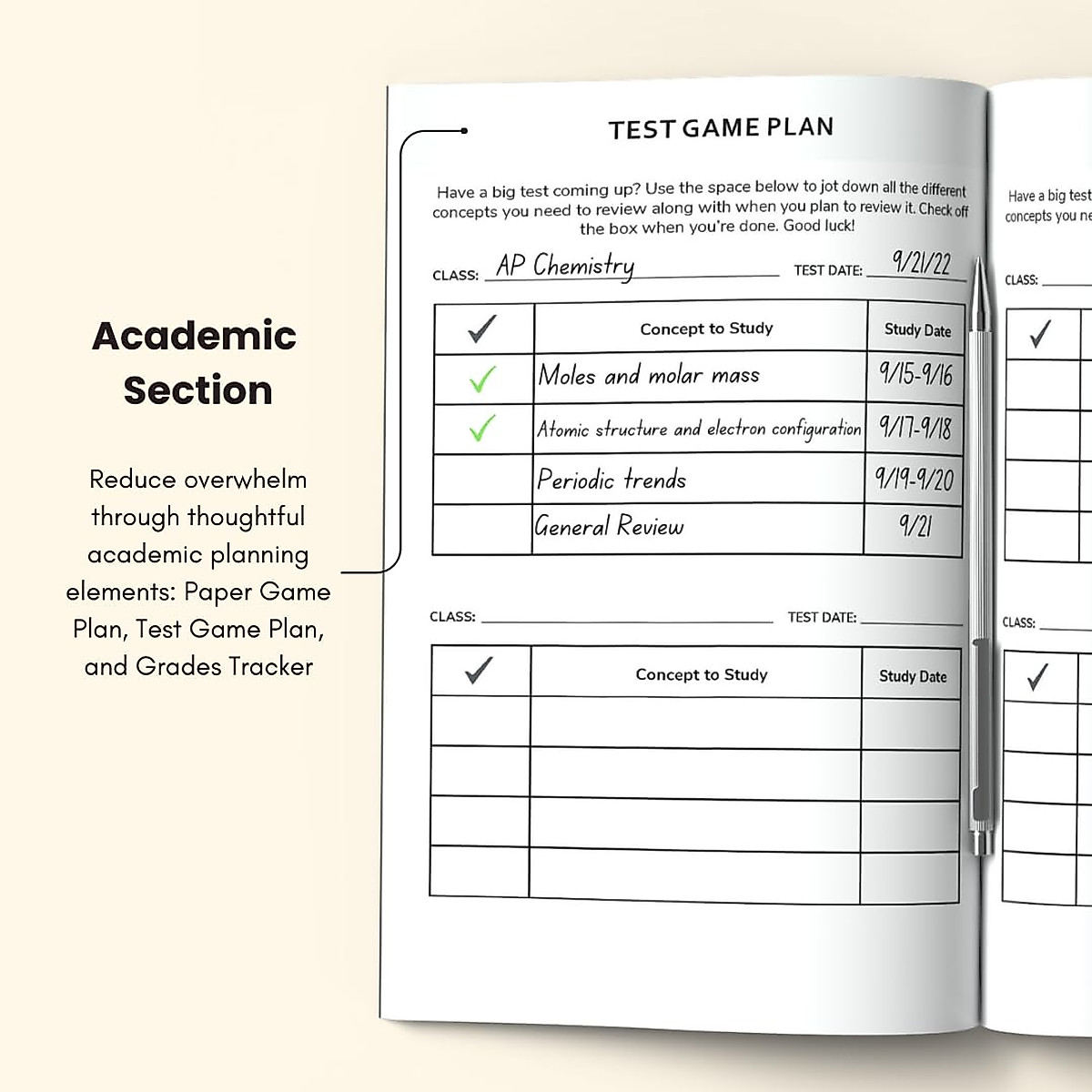Journey 180 Undated Academic Planner - 6 Month Undated Student Planner for High School and College Students - To Do List, Habit Tracker, Positive Affirmations, Creative Journal, Daily Planner