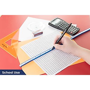 Pacific Arc Flexible Curve Graduated 16 Inch Ruler with Inking Edge, for Drawing, Pattern Making, Engineering, Stencil Making, Saddle Fitting