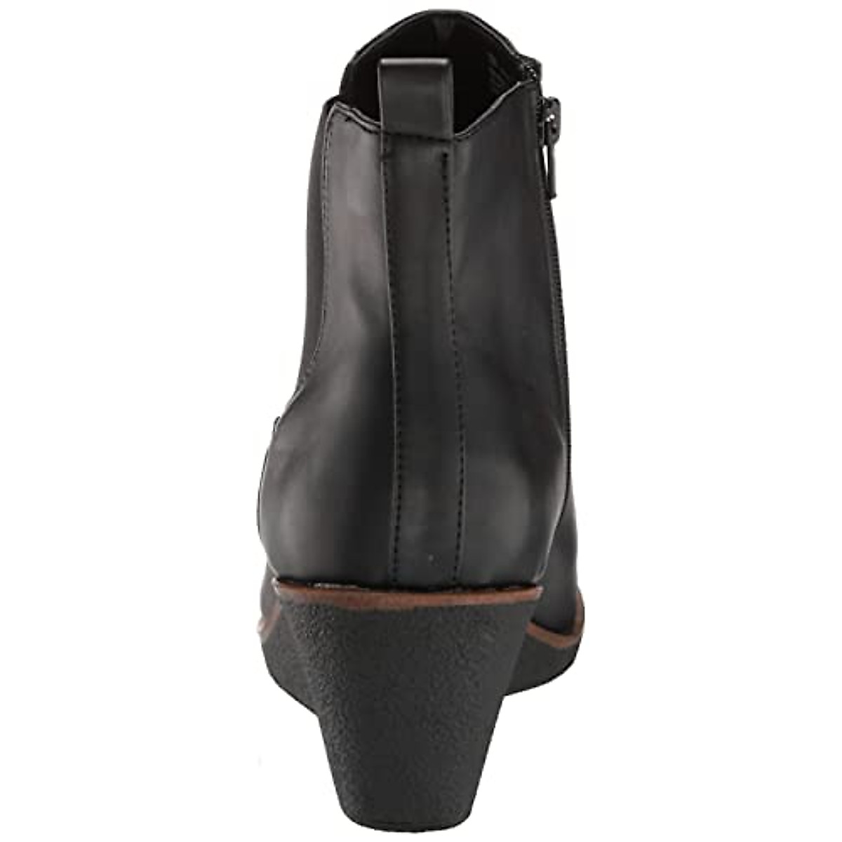 Aerosoles womens Brandi Ankle Boot, Black Pu, 6.5 US