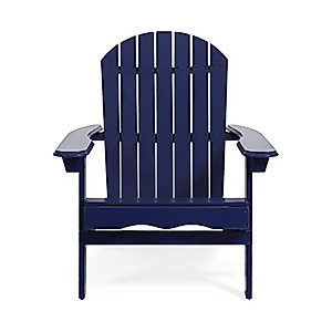 Christopher Knight Home 296701 Hanlee Adirondack Chair, Navy Blue