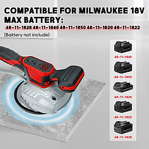 Cordless Tile Vibration Tool for Milwaukee M18-18V Battery, Tile Vibration Leveling Machine, 8 Speed Adjustable 110LB Suction, for Installation Floor/Tile/Wall