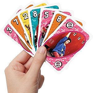 Mattel Games UNO Saved by The Bell Card Game with 112 Cards & Instructions, Great Gift for Kid, Adult or Family Game Night, Ages 7 Years & Older