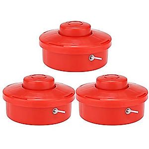 3Pcs Grass Trimmer Head, Garden Lawn Patio Plastic Mower Brush Cutter Head Replacement Fits for Most Brush Cutters Trimmer