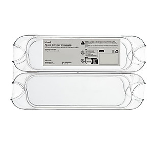 Lifewit 4pcs Soda Can Organizer for Refrigerator Kitchen Pantry Fridge Freezer Countertop Cabinet in Home, Office, Clear Plastic Beverage Drink Holder Rack, Each for 9 Pop Cans 355ml