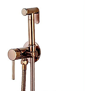 MINJING Handheld Bidet Sprayer for Toilet, Hot and Cold Stainless Steel Brushed Nickel Cloth Diaper Bidet Toilet Sprayer for Baby Wash and Feminine Wash,Gunmetal Gray