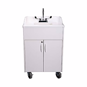 Waterworks Concession Sinks Premier Portable Handwashing Station with Hot Water - White