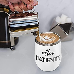 Physkoa Before Patients, After Patients Gift Set - 12oz Stainless Steel Wine Glasses and 12oz Stainless Steel Coffee Mug Set - Nurse Gifts for Women,Nurses Week Gifts,Nursing Graduation Gifts