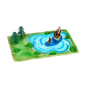 DecoPac Fisherman with Action Fish DecoSet Cake Decoration, 3 Piece Set, (16334)