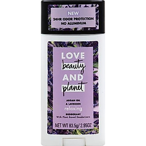 Love Beauty And Planet Deodorant, Argan Oil and Lavender, 2.95 Oz