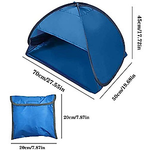 Beach Sun Shelters,Instant Sun Shade Canopy Head PopUp Canopy Automatic Shade Tent for Camping Hiking Picnic Portable Sun Shelter Windproof Waterproof with Mobile Phone Stand
