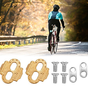 Bike Cleat Set, Bike Cleats, Metal Bicycle Cleats, Pedal Cleats, Cycling Clips for Shoes, MTB Pedal Cleats Designed for Indoor Cycling, Outdoor Road Cycling, Mountain Biking, Mallet Pedals