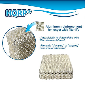 HQRP 2-Pack Humidifier Wick Filter Compatible with Duracraft AC-809 / D09-C/AC-815 / D15C, Honeywell HC-809, Lasko THF15 1115, Kaz WF-815 WF815 Replacement