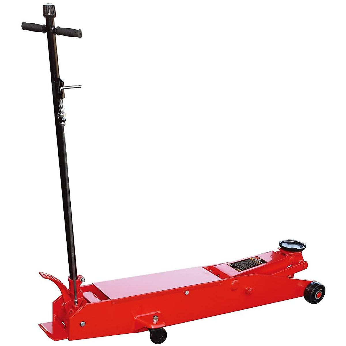 BIG RED T80501 Torin Hydraulic Heavy Duty Long Frame Service/Floor Jack with Foot Pedal, 5 Ton (10,000 lb) Capacity, Red