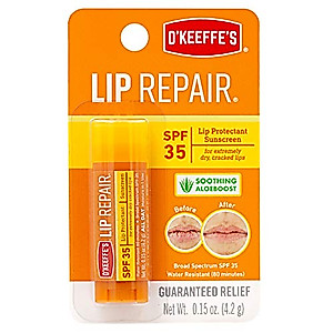 O'Keeffe's Lip Repair SPF 35 Lip Balm Stick, (Pack of 3)