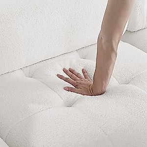 Free Combination Sectional Sofa Reversible Modular Couch Rearrangeable L-Shaped Corner 4 Seaters Sofá with Movable Chaise Ottoman,Upholstered Cloud Deep Seat Couches for Living Room