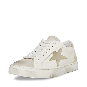 Steve Madden Women's Rezume Sneaker, White, 8