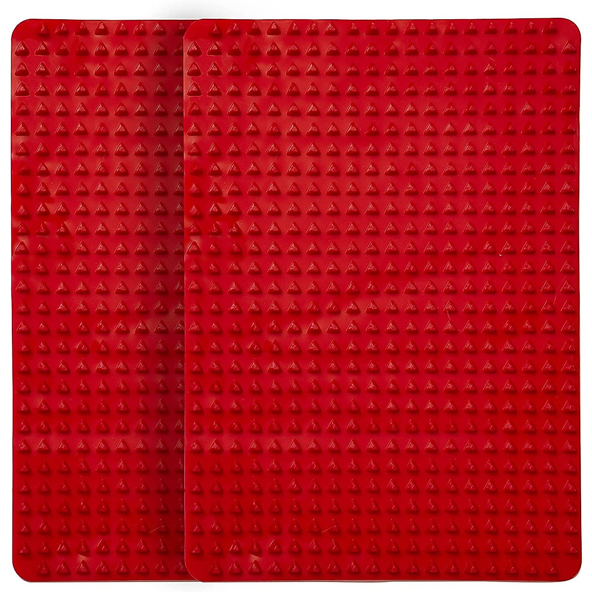 Baking with G&S Silicone Textured Baking Mats, Set of 2, Red, 15.9in x11.2in x 0.3in