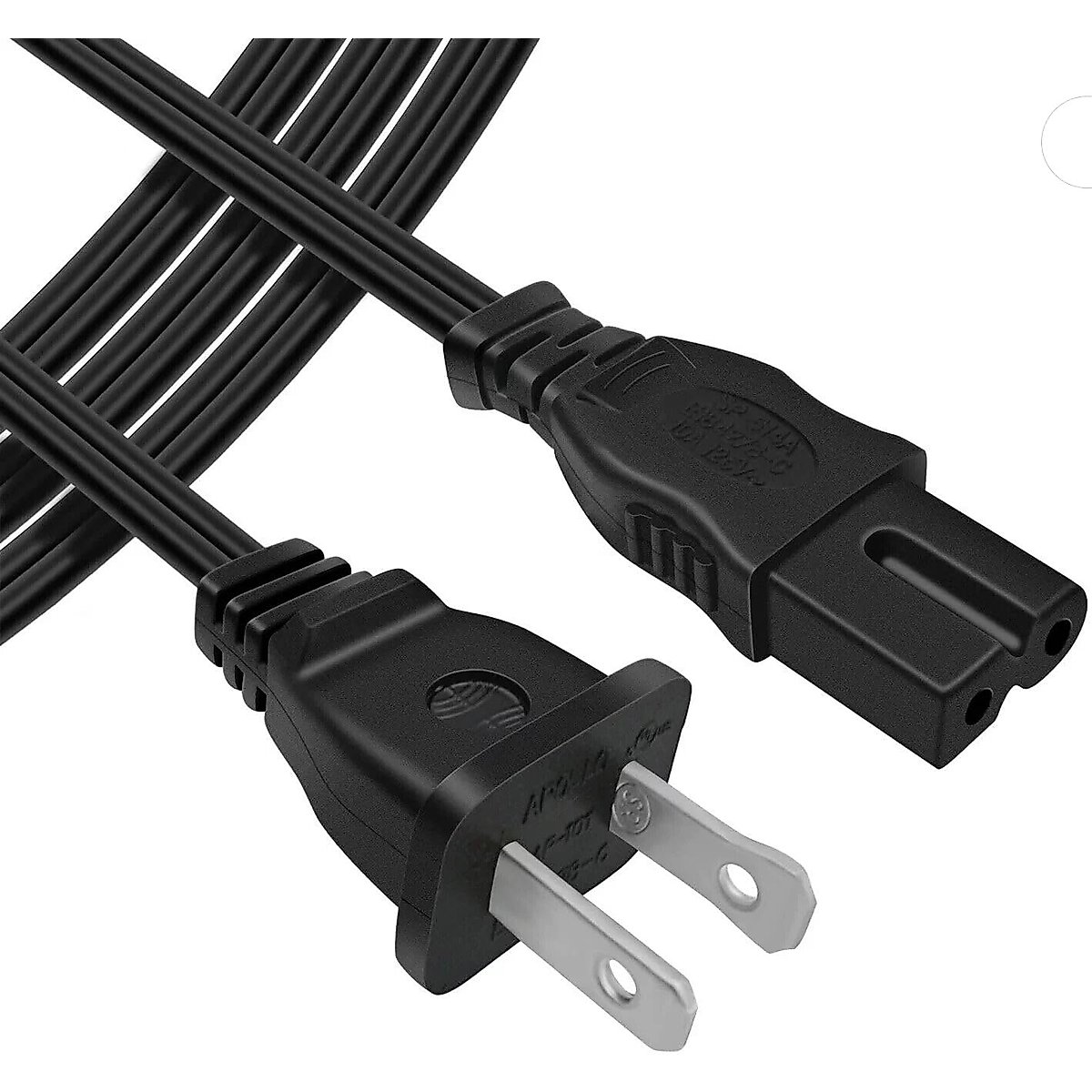 Xzrucst AC in Power Cord Outlet Socket Cable Plug Lead for Panasonic DMR Series DVD VHS Combo Player-Recorder Dmr-es35v Dmr-es40v Dmr-es45v Dmr-es46v Dmr-ez17 Dmr-ez27 Dmr-ez28 Dmr-ez47v Dmr-ez48v